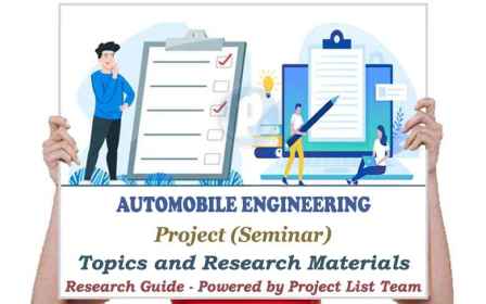 Automobile Engineering Project Topics for Students