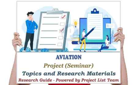 Aviation Project Topics for Final Year Students