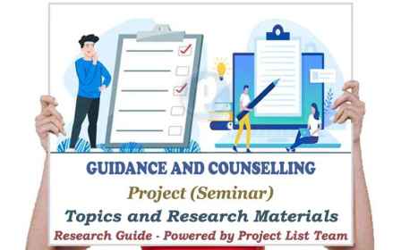 Guidance & Counselling Seminar Topics for Students
