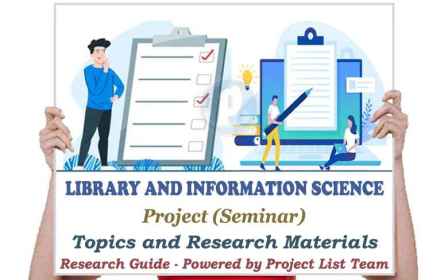 Library & Information Science Project Topics for Students