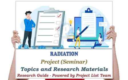 Radiation Project Topics for Final Year Students
