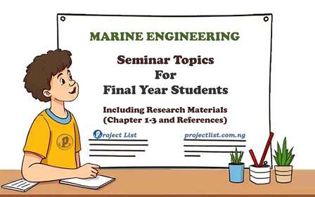 Marine Engineering Seminar Topics for Final Year Students